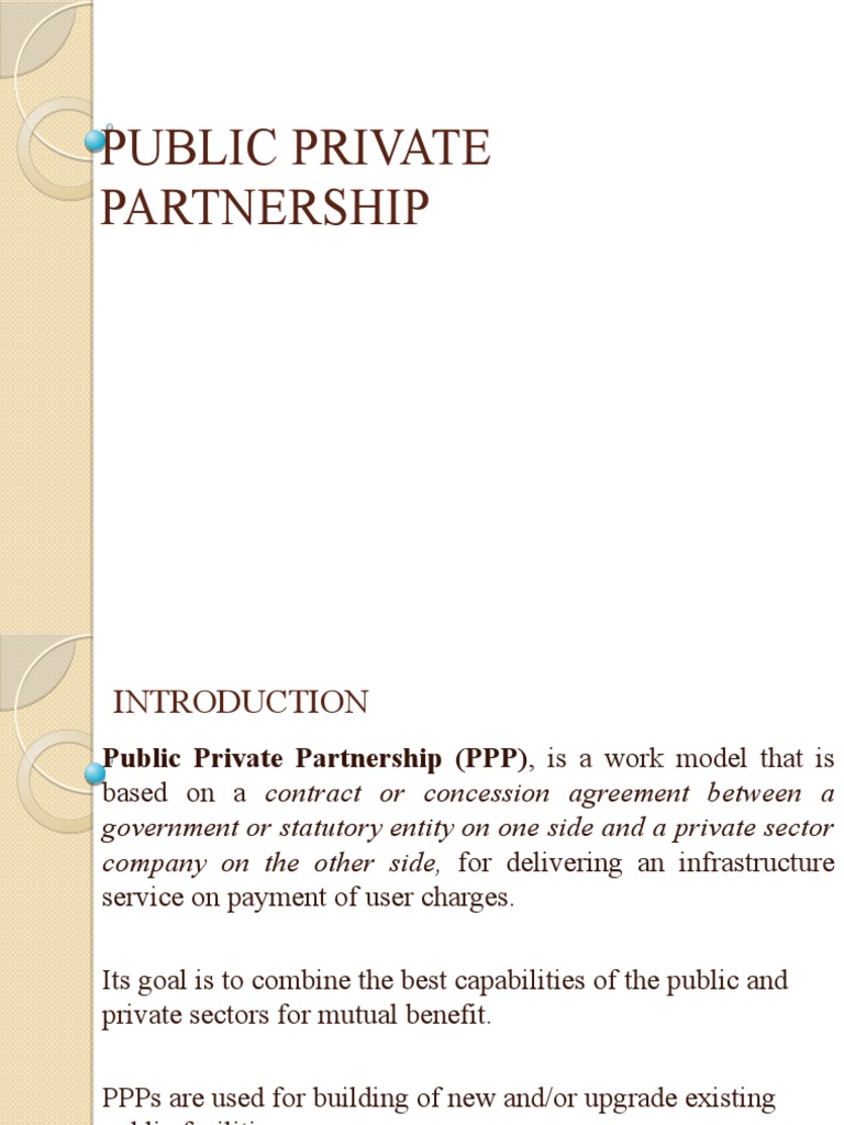 Types of PPP Models | PDF | Public–Private Partnership | Infrastructure