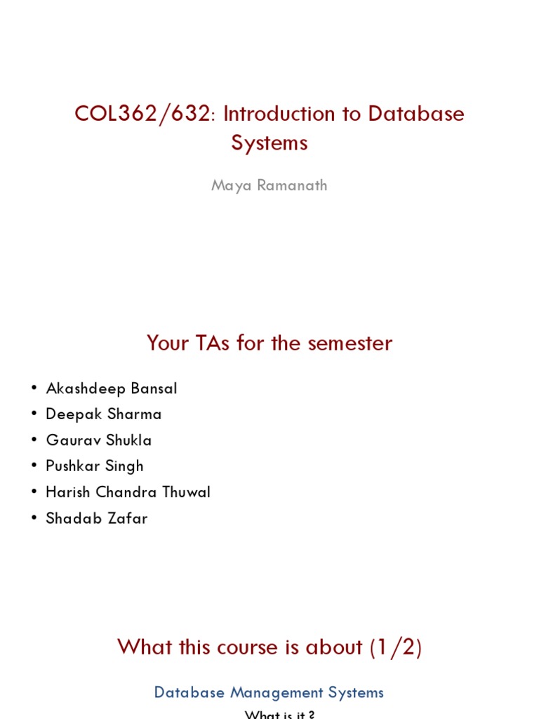 00 Introduction | PDF | Databases | Information Technology