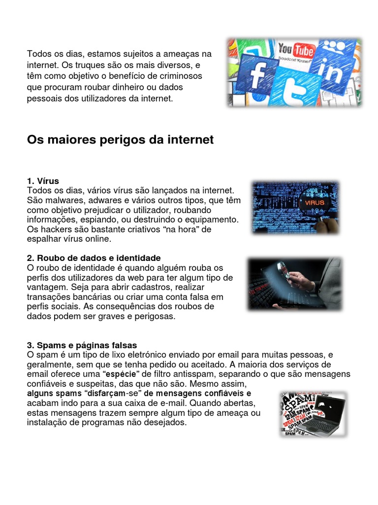 Os maiores perigos da internet e como se proteger de ameaças online ...