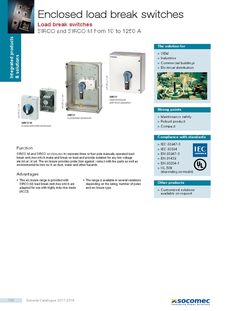 Enclosed Load Break Switches Enclosed Load Break Switches | PDF ...
