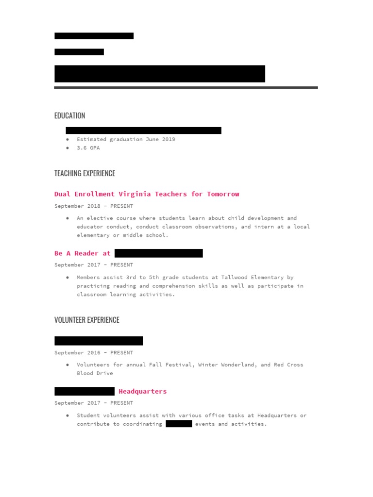 VTFT Resume | PDF