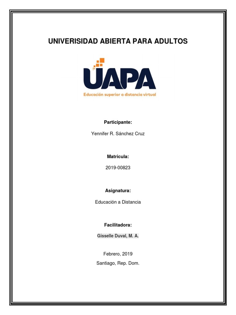 Evaluación en Educación a Distancia UAPA | PDF | Evaluación | Aprendizaje