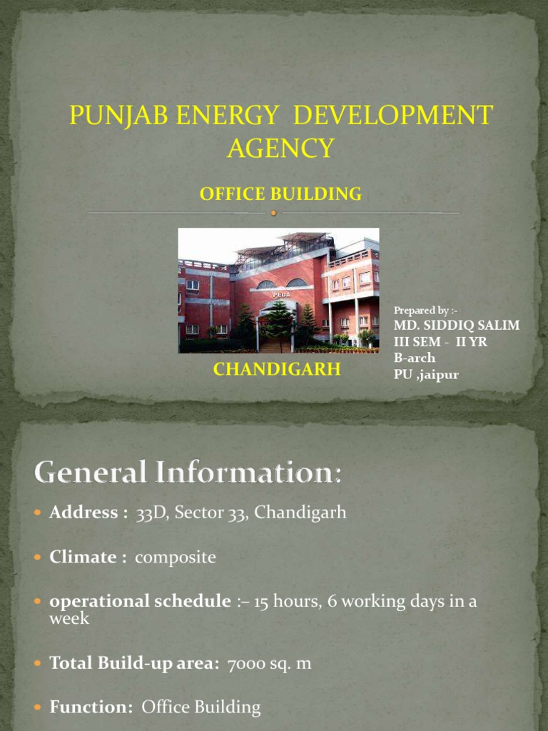 PEDA Office Building: Sustainable Design | PDF | Air Conditioning ...