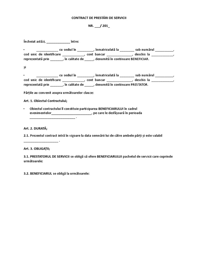 Contract de Colaborare | PDF