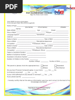 Youth Profile Form: Office of The Sangguniang Kabataan | PDF