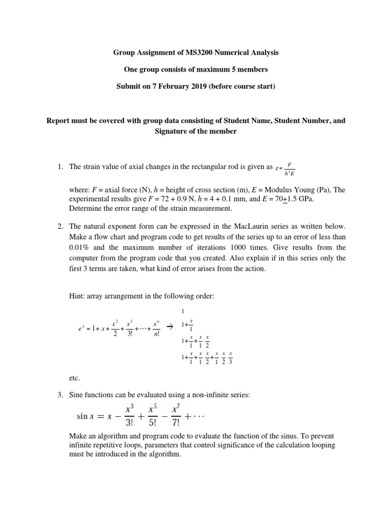 Anum Tugas 1 2019 | PDF | Polynomial | Zero Of A Function