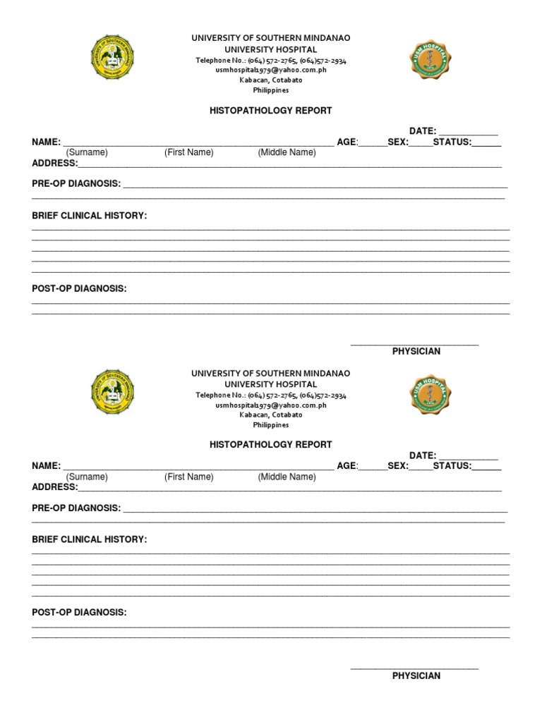 Histopathology Report | PDF | Medicine | Health Care