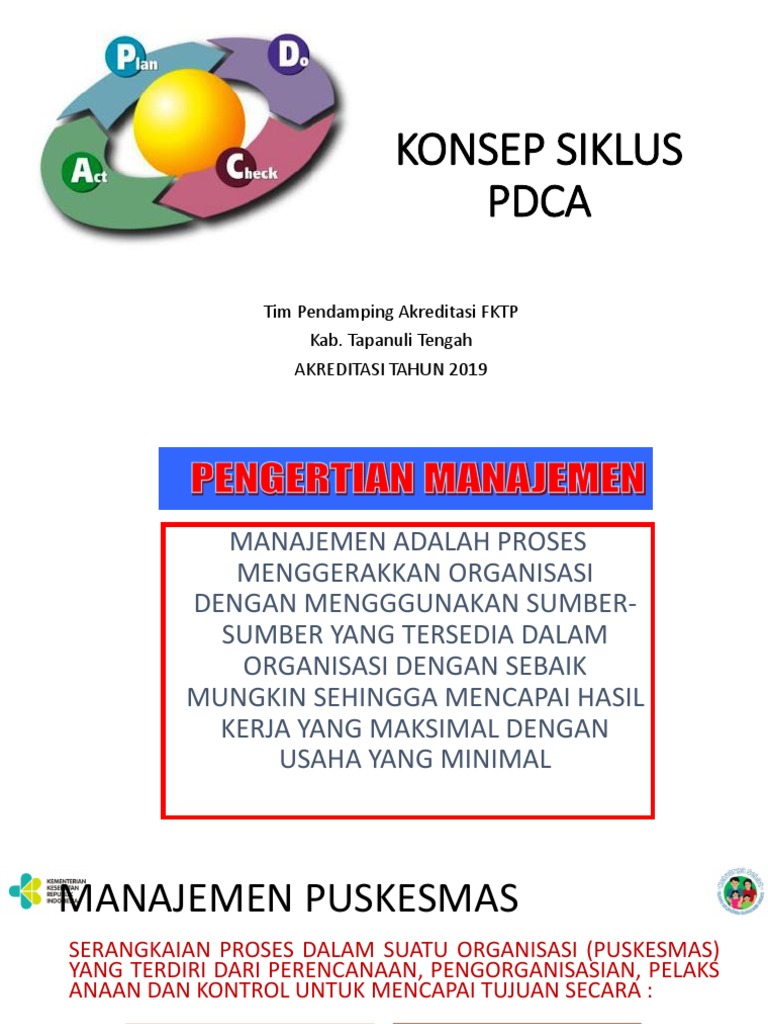 Siklus PDCA dalam Manajemen Puskesmas | PDF