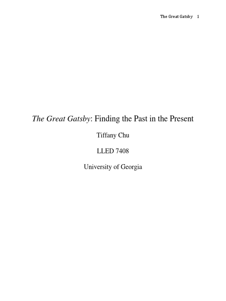 The Great Gatsby | PDF | The Great Gatsby | Essays