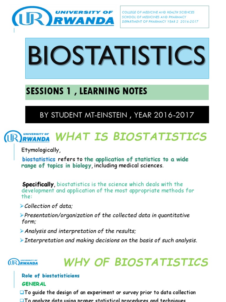 Understanding Biostatistics Basics | PDF | Level Of Measurement ...