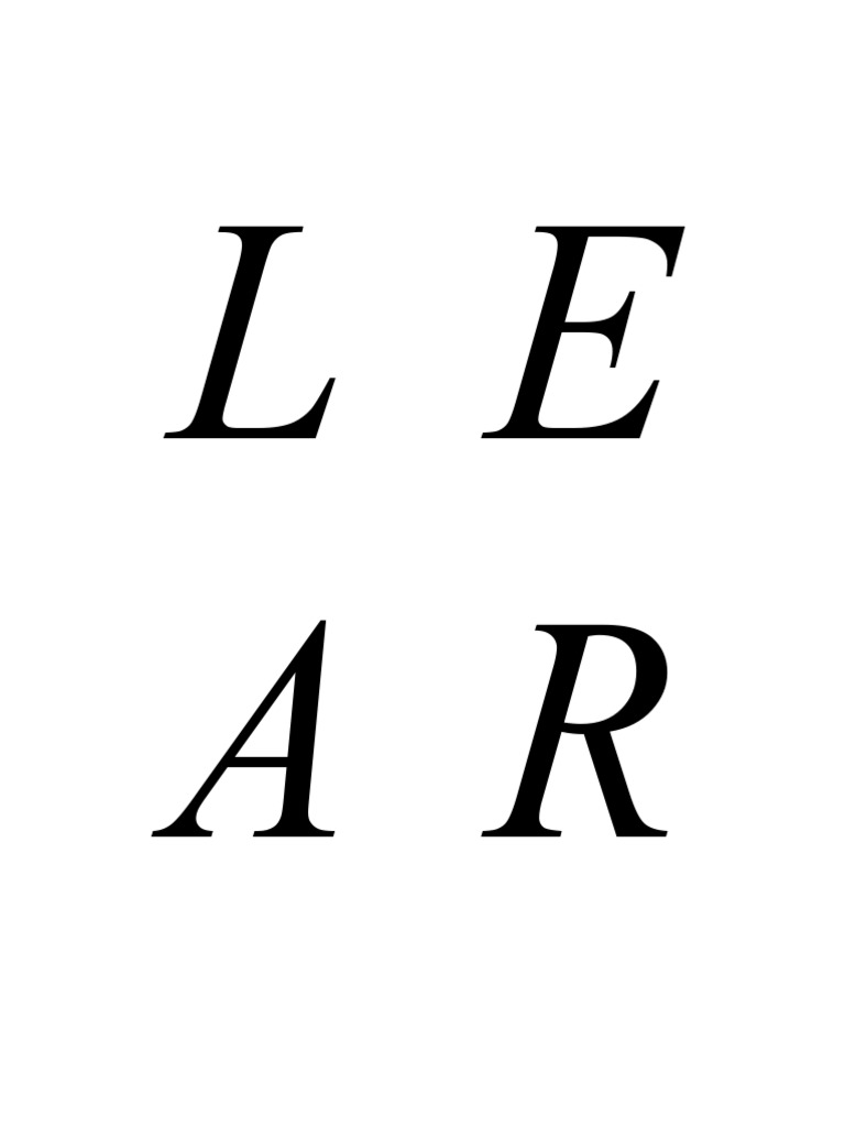 Lear Script | PDF | King Lear