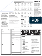 1E AD&D Character Sheet | PDF