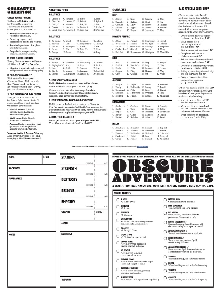 Obscure Adventures | PDF | Nature