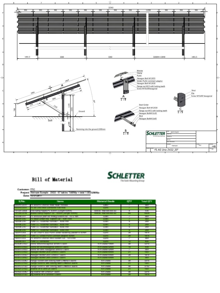 Giá Đ Pin NLMT | PDF | Screw | Bending