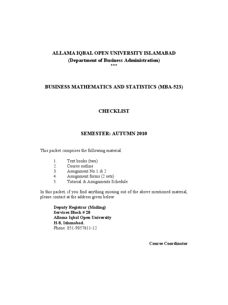 0523-Business Mathematics and Statistics | PDF | Regression Analysis ...