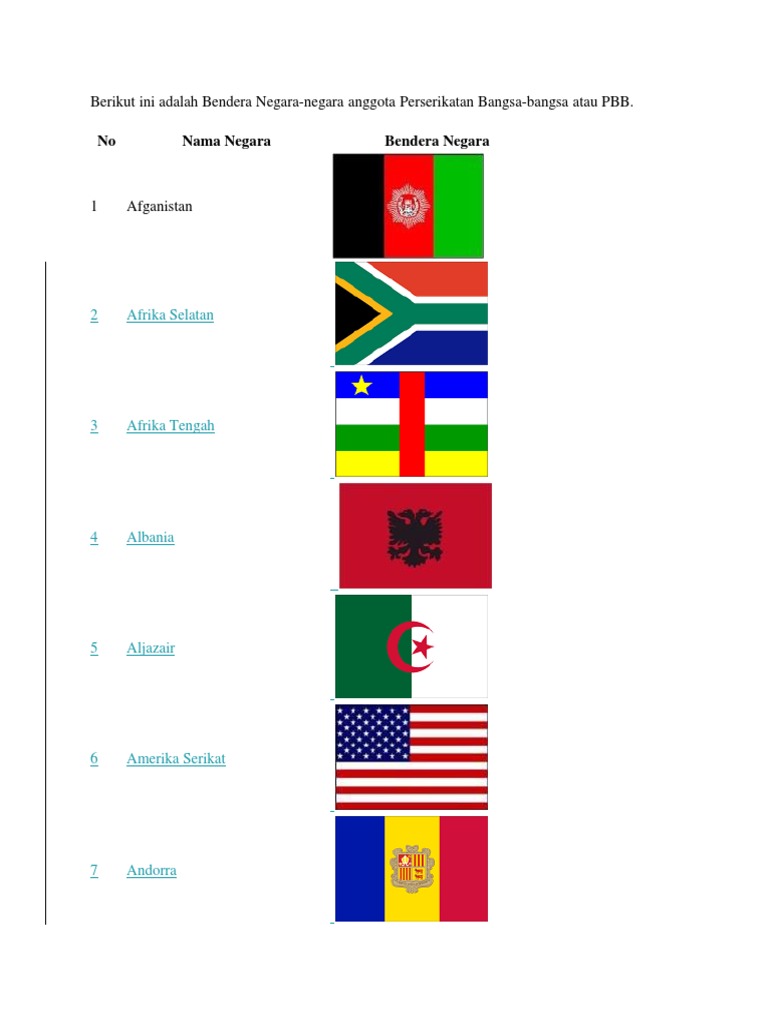 Bendera Negara PBB | PDF
