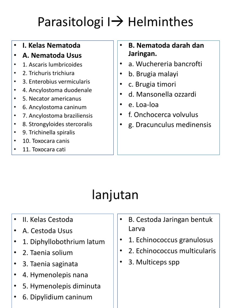 Bahan Ajar Parasit I | PDF