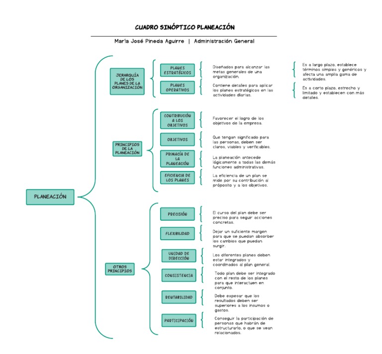 Cuadro Sinoptico Planeación | PDF | Planificación | Business