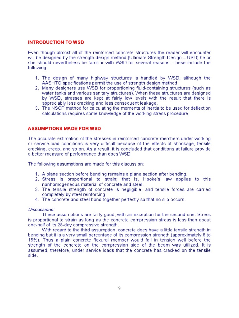 2) Introduction To WSD, Rectangular Beams | PDF | Bending | Beam ...