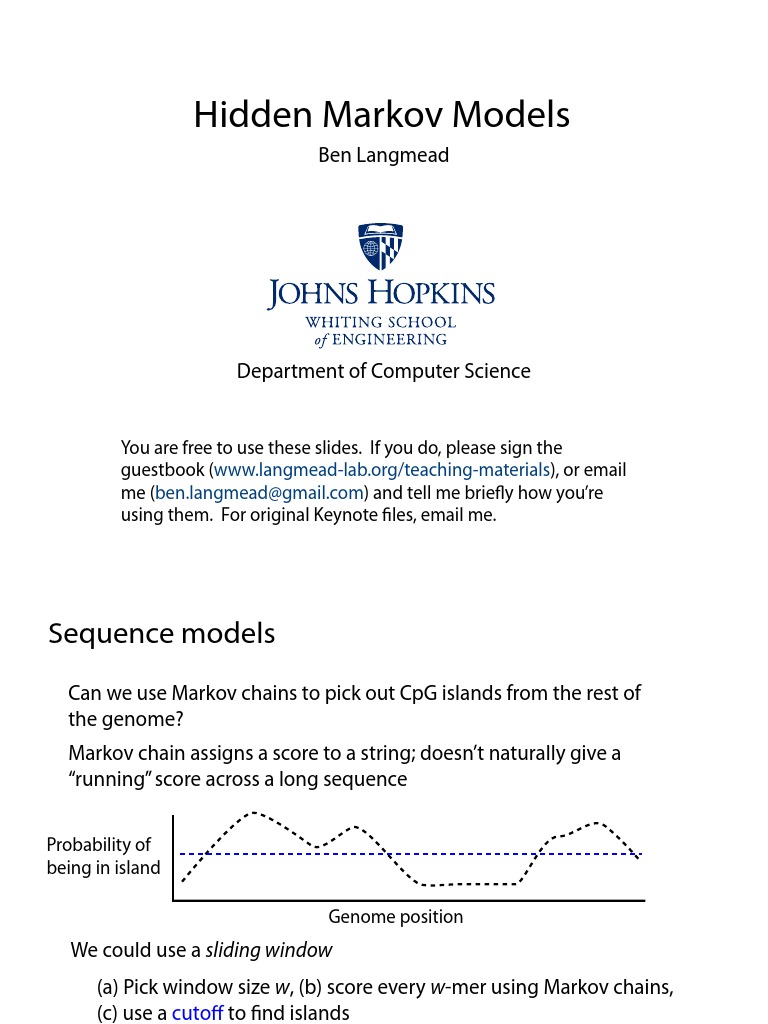 Hidden Markov Models | PDF | Markov Chain | Statistical Theory