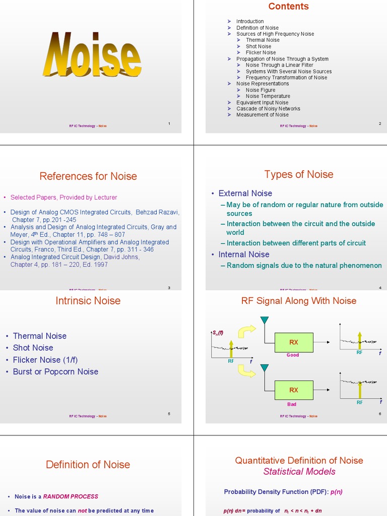 Understanding RF Noise in ICs | PDF | Mosfet | Field Effect Transistor