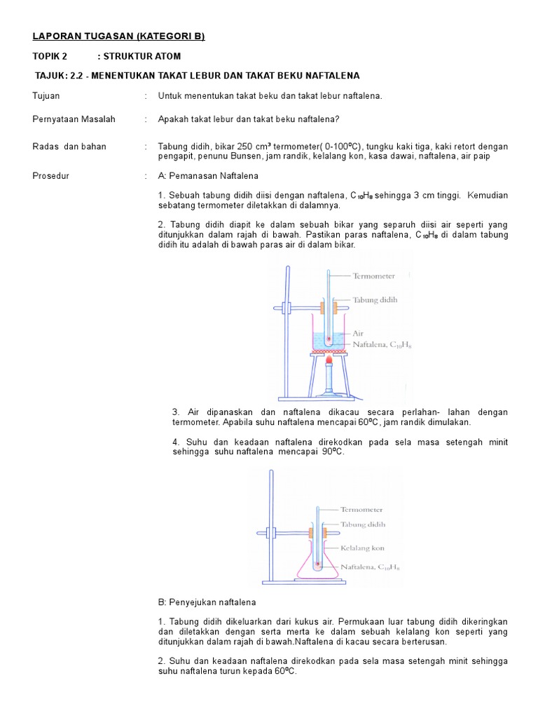 2.2 - Takat Lebur Dan Takat Beku Naftalena (B) | PDF