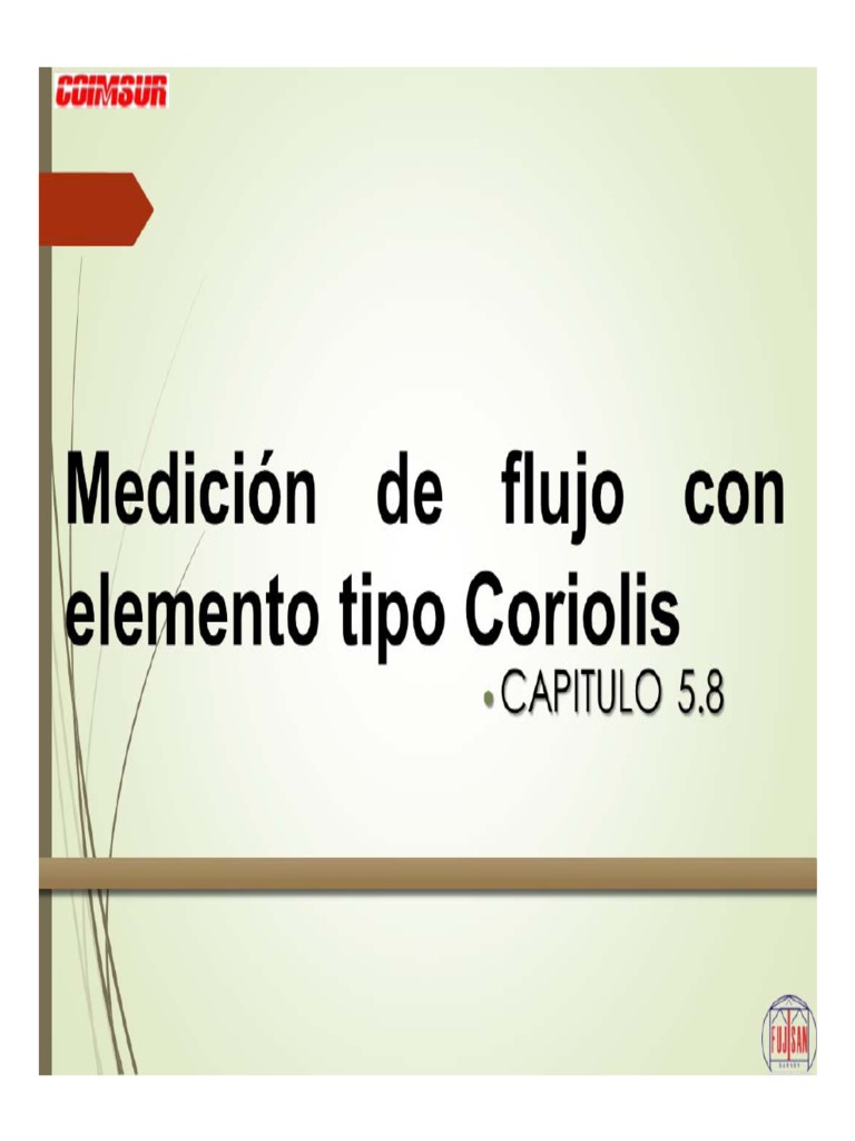 Curso Coriolis 2700 | PDF | Olas | Tubo vacío