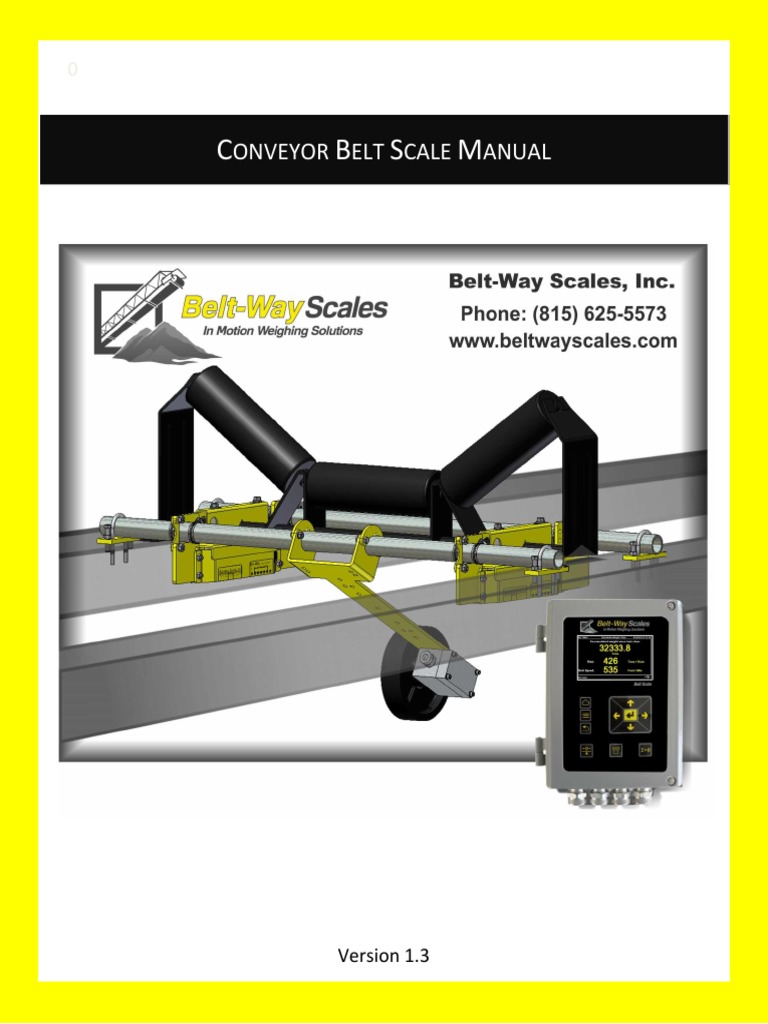 Conveyor Belt Scale Manual | PDF | Power Supply | Calibration