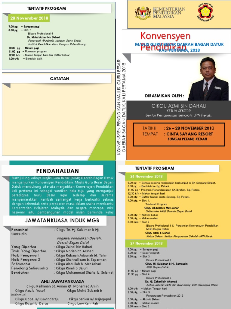 Buku Program Konvensyen MGB 2018 | PDF