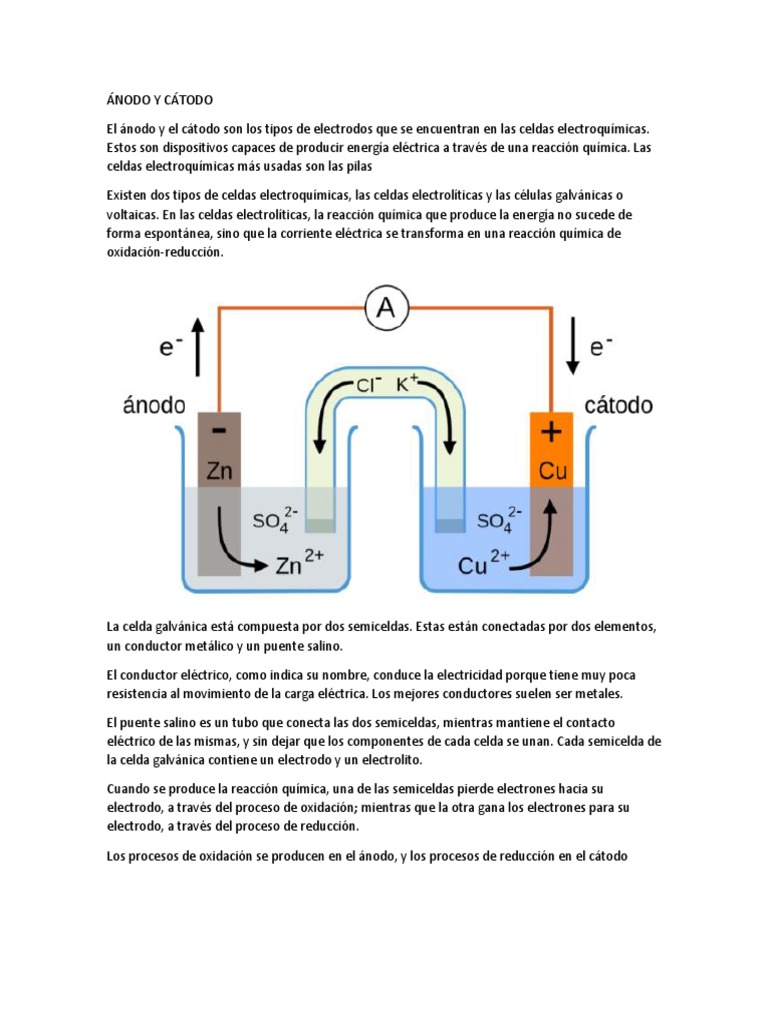 Ánodo y Cátodo | PDF | Cátodo | Ánodo