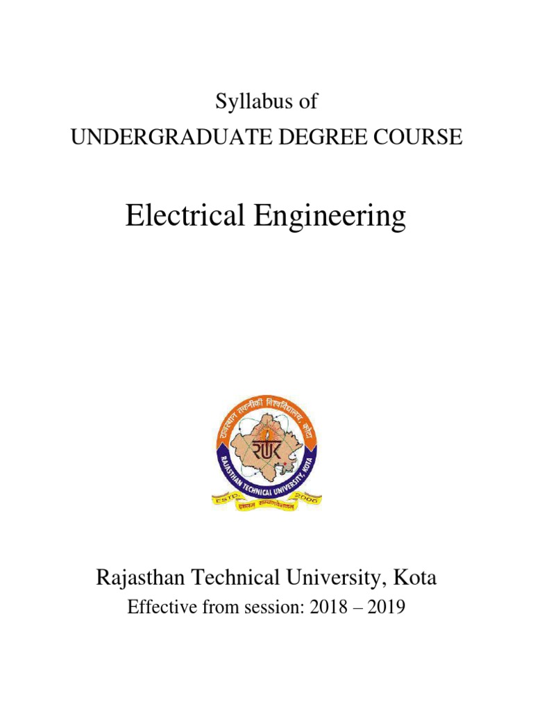 RTU 4th Sem B.Tech Syllabus Overview | PDF | Rectifier | Digital Electronics