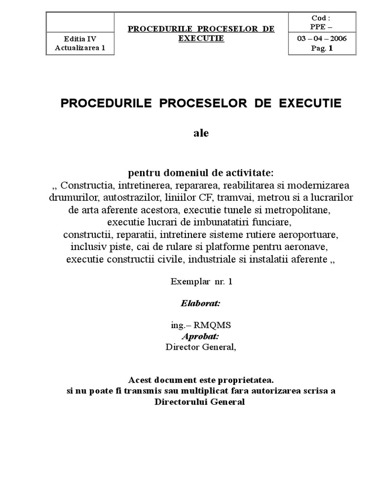 Proceduri-Executie Complete Drumuri | PDF