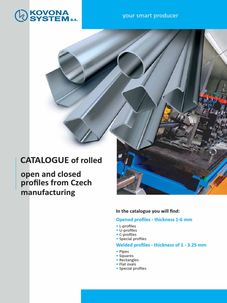 CATALOGUE Czech rolled steel profiles | PDF | Rolling (Metalworking ...