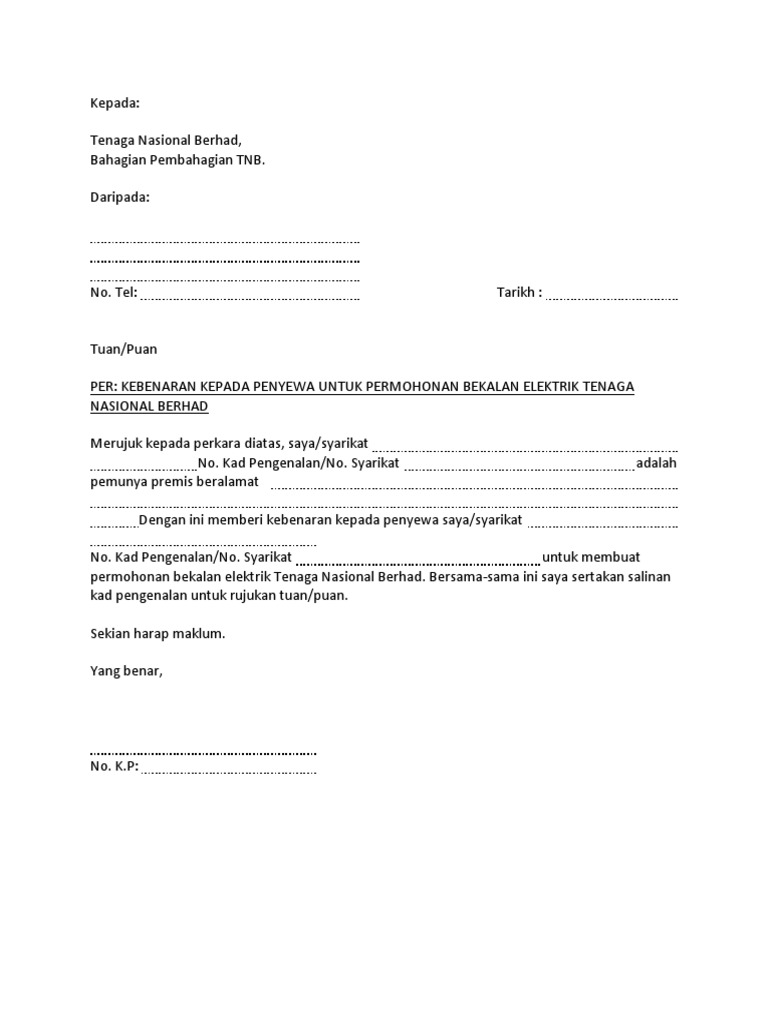 Surat Kebenaran Owner (Syarikat) PDF | PDF