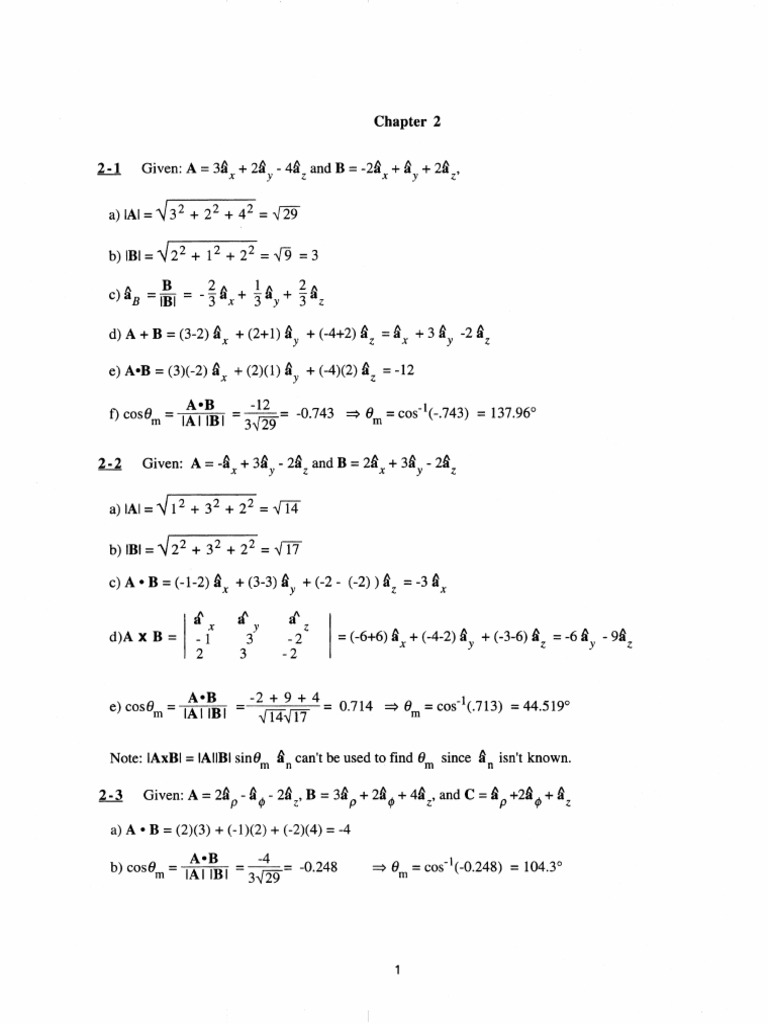 Engineering Electromagnetics - Solution Manual Kenneth R. Demarest PDF ...