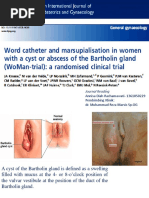 Marsupialization of Bartholin Cyst and Abscess - ACOG 2023 | PDF | Diseases And Disorders ...