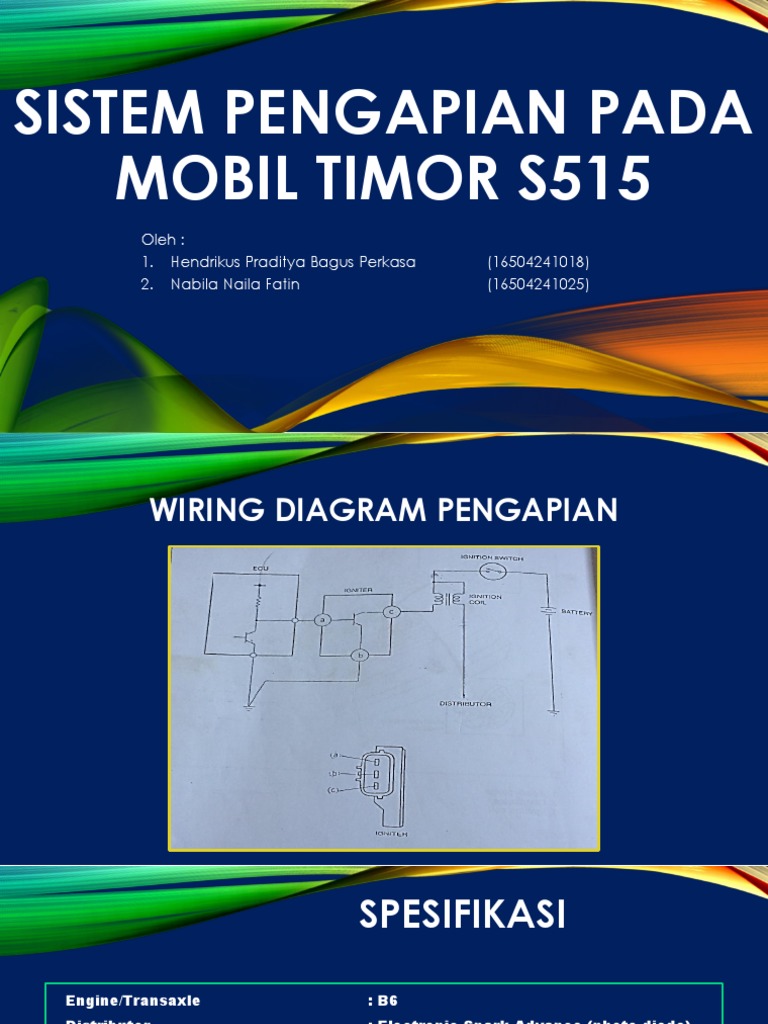 Sistem Pengapian Pada Mobil Timor s515 | PDF | Teknologi & Rekayasa