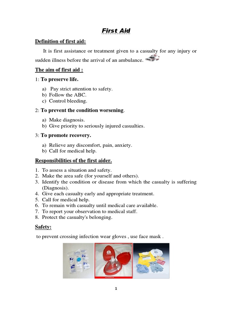 First Aid Book PDF | PDF | Cardiopulmonary Resuscitation | Artery