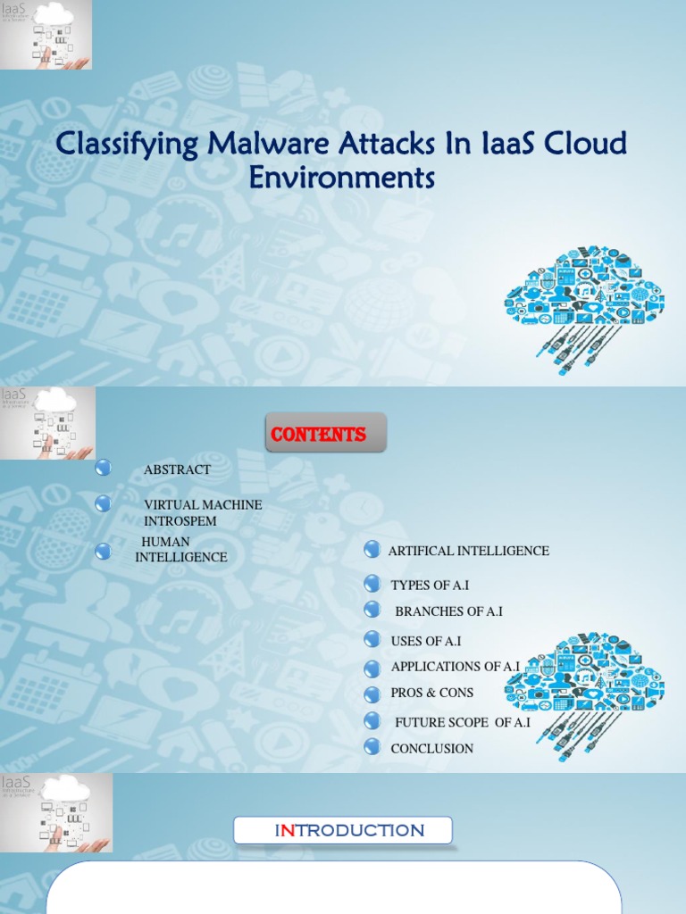 Classifying Malware Attacks in IaaS Cloud Environments - VV | PDF | Virtual Machine | Denial Of ...