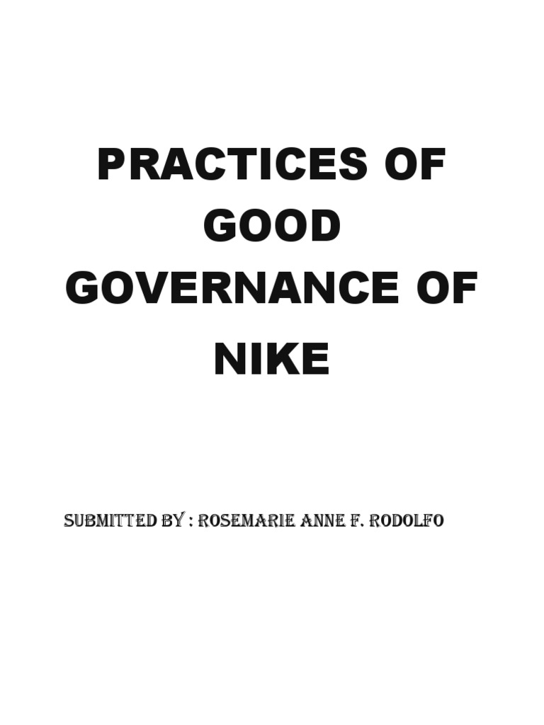 Practices of Good Governance of | PDF | Corporate Social Responsibility ...