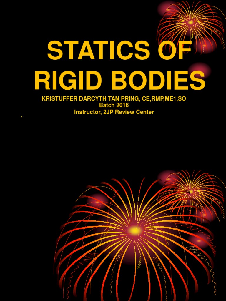 Statics of Rigid Bodies | PDF | Angle | Euclidean Vector