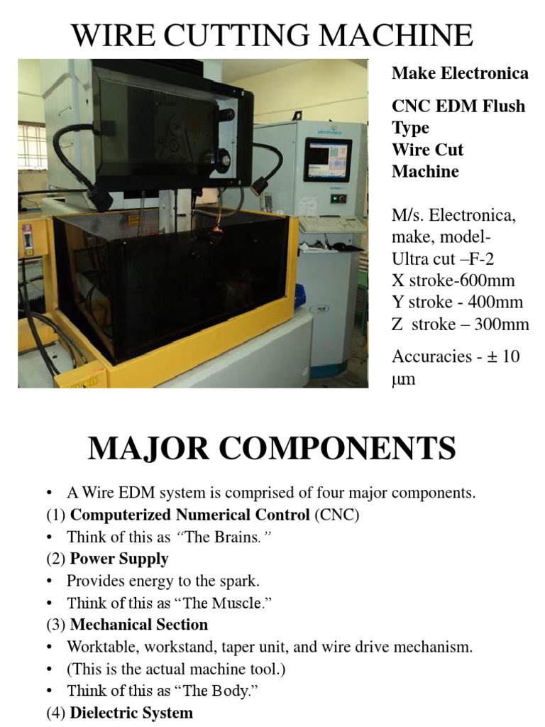 Electronica CNC Wire Cut Machine Overview | PDF
