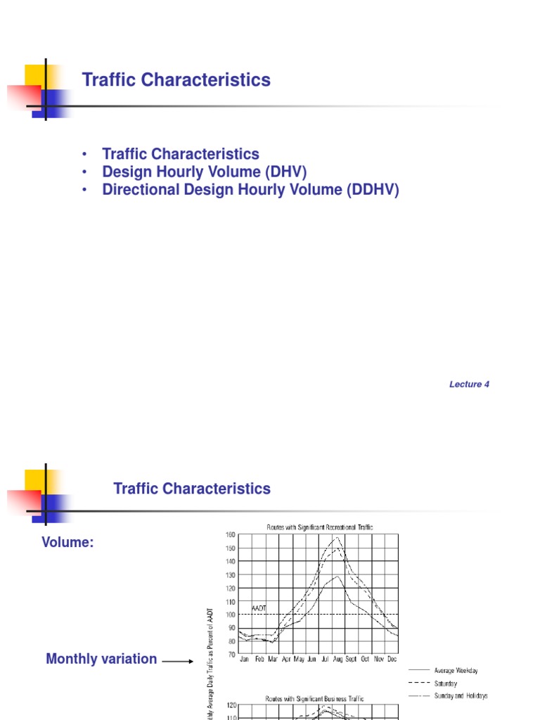 Class4-Traffic Characteristics | PDF | Traffic | Highway