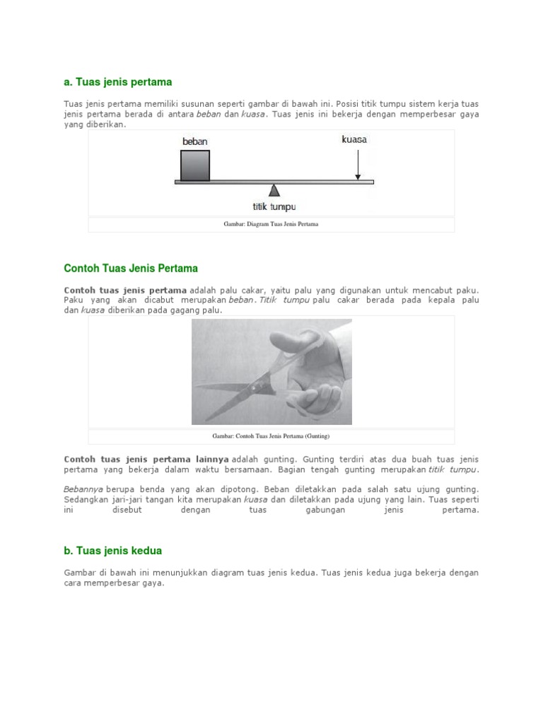 1. Jenis-Jenis Tuas dan Contoh-Contohnya | PDF