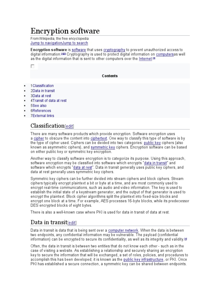A Guide to Cryptographic Software for Data Protection | PDF ...