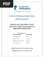 Template Hazid Report | PDF | Natural Gas | Hazards