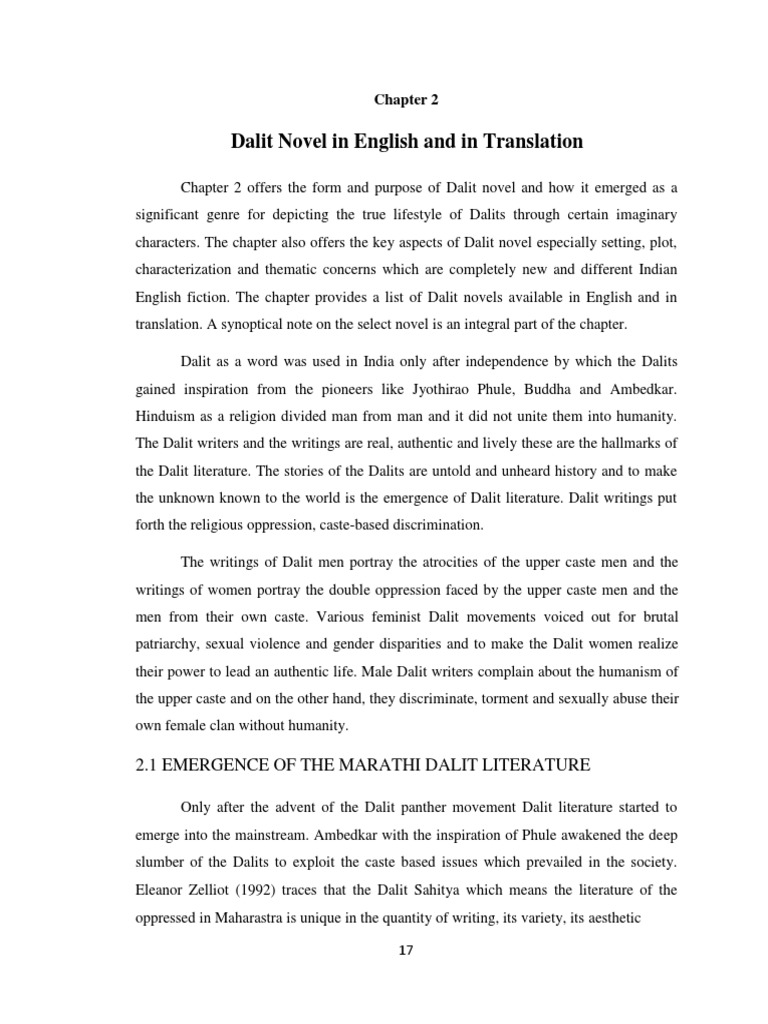 Dalit Literature 05 - Chapter 2 PDF | PDF | Dalit