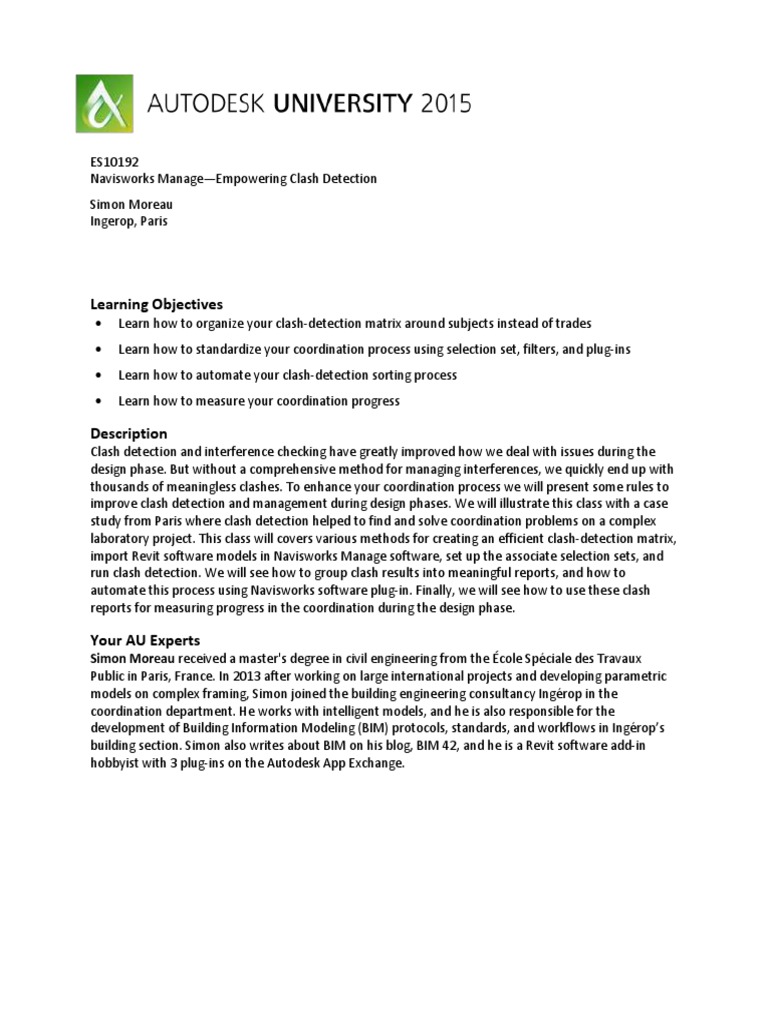 Clash Detection Matrix in Navisworks | PDF | 3 D Modeling | Computer File