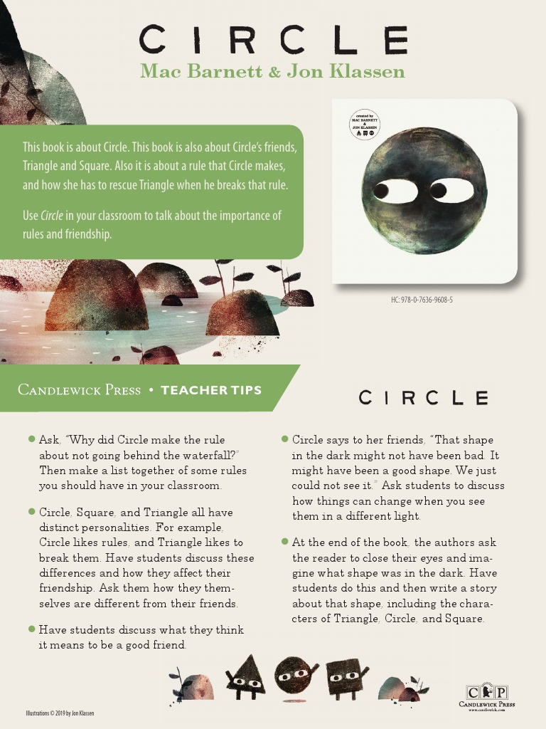 Circle by Mac Barnett and Jon Klassen Teacher Tip Card | PDF