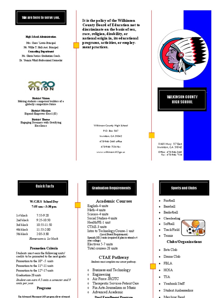 Welcome To High School Brochure-2018 2 | PDF | Advanced Placement ...